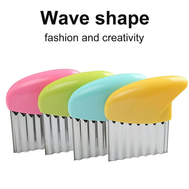 ziyahi Stainless Steel Fruit and Vegetable Crinkle Wavy Slicer ...