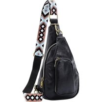 YOMYM Women's PU Leather Sling Bag, Small Crossbody Backpack, Fashion ...