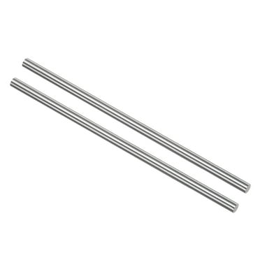 Uxcell Round Metal Rods 7mm x 60mm High Speed Steel (HSS) Lathe Bar ...