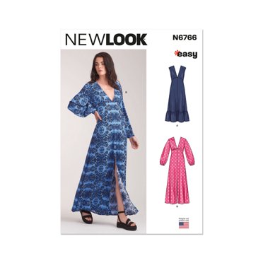 New Look Sewing Pattern 6567 Misses Dresses, Size A (6-8-10-12-14-16 ...