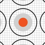 EZ Aim 9-Spot Bullseye Paper Targets 12in Square 12-Pack .39lb for ...