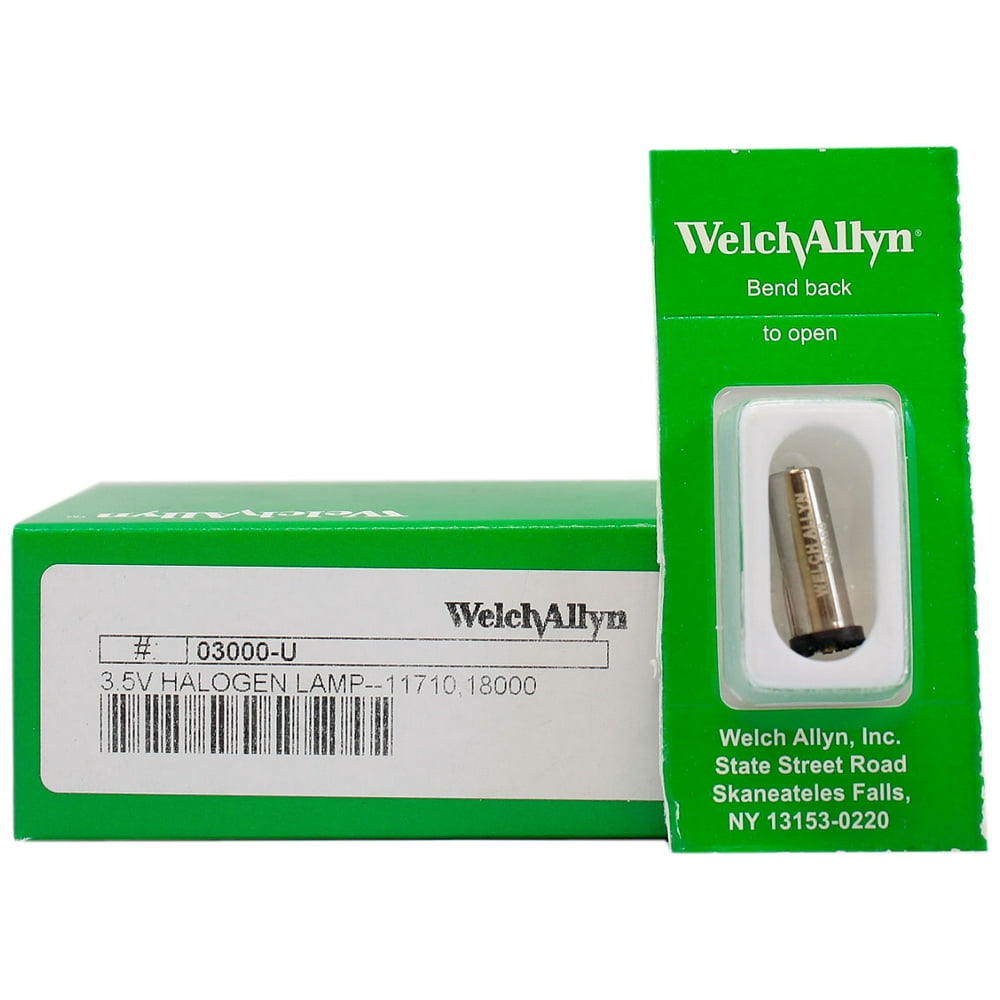 Welch Allyn 03000-U 3.5 V Halogen Replacement Lamp - New in Box ...