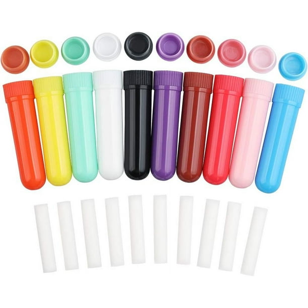 ORUYROP 30PCS Essential Oil Inhaler Tubes with 30 Pieces Cotton Wicks ...