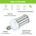 DELight 100W LED Corn Light Bulb 5000K Daylight White E39 Garage ...
