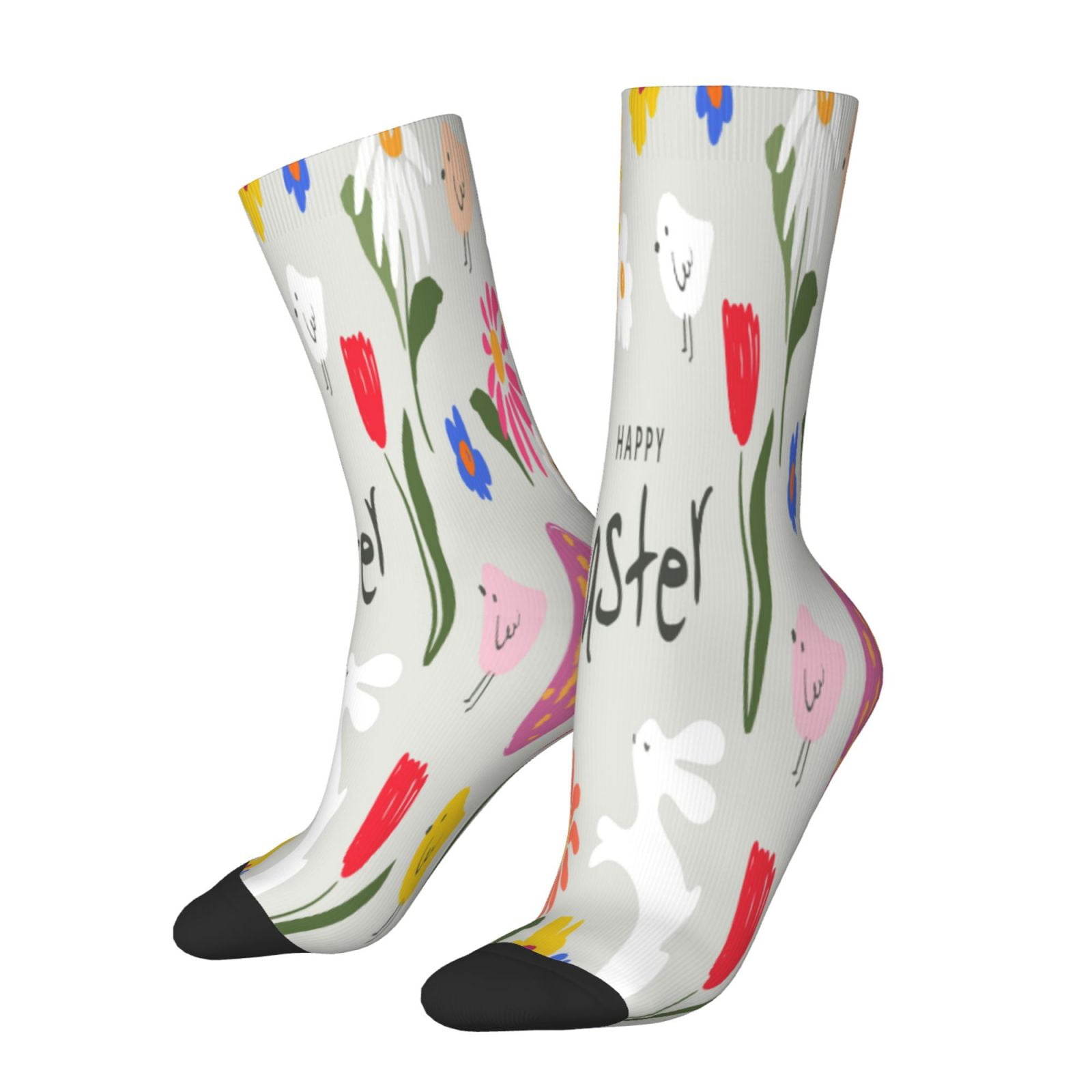 Click here for Saiise Happy Easter Print Unisex Crew Socks  Casua... prices