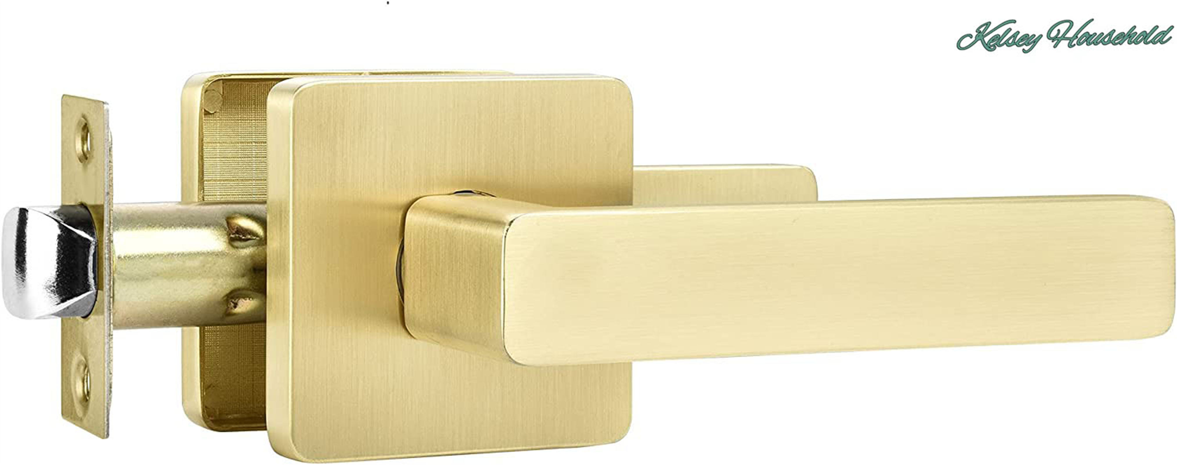 1 set of square door handle, door lock handle, handle, keyless door ...
