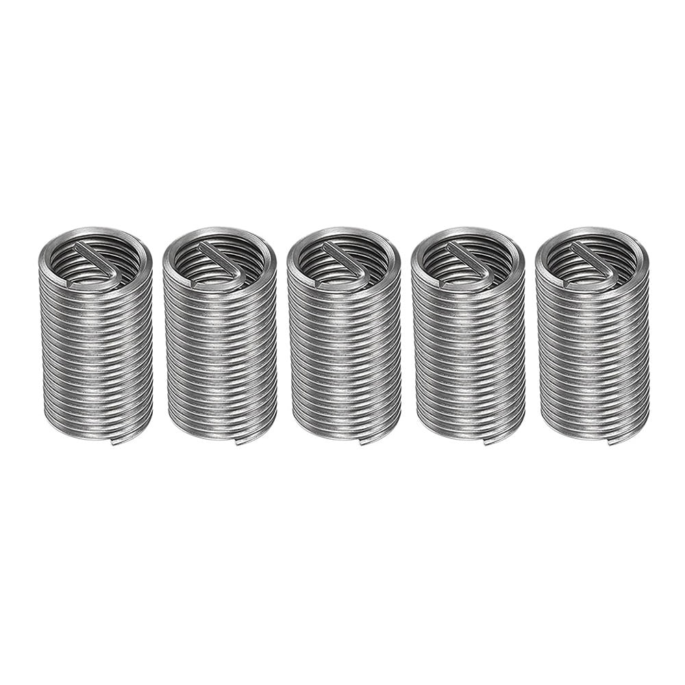 5 Pcs 304 Stainless Steel Metric M16x2.0x3D Wire Thread Inserts Steel ...