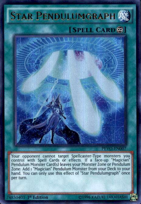 YuGiOh Pendulum Evolution Ultra Rare Star Pendulumgraph PEVO-EN007 ...