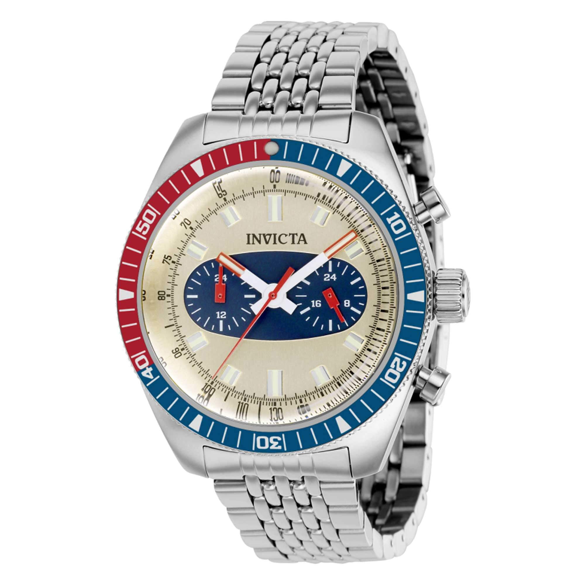 Invicta 40525 Men's Speedway Desert Sand, Blue Dial Bracelet Watch ...