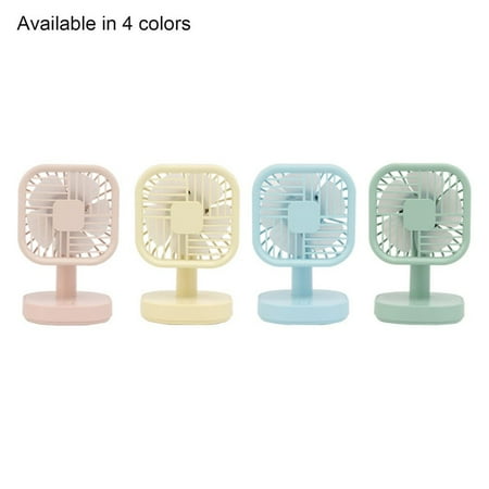 Mini Table Fan Rechargeable USB Charging Fan Low Noise Three Speeds Fan ...