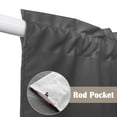 Dark Gray Swag Curtain Valance for Small Windows, Solid Color Window ...