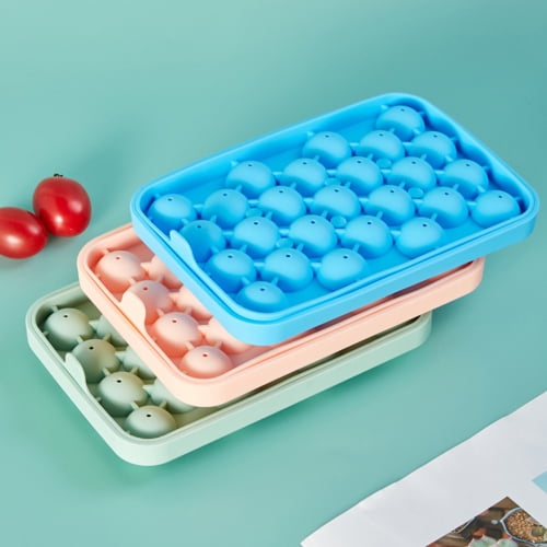 Shenmeida Premium Ice Cube Trays,Silicone Ice Cube Molds , 33-Ice Trays ...