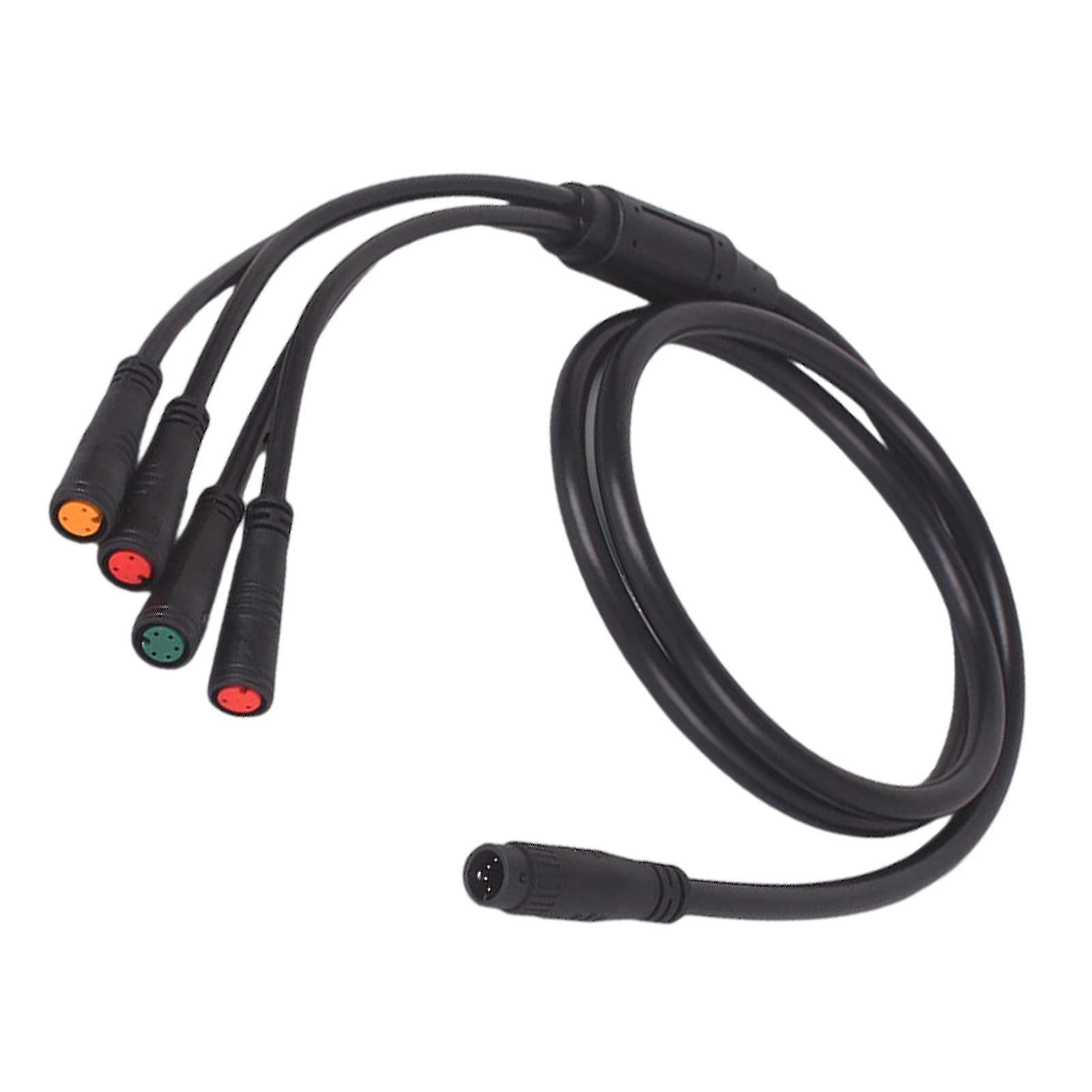 Electric Bike Julet Type Connector 1 To 4 Main Cable Waterproof Cable ...