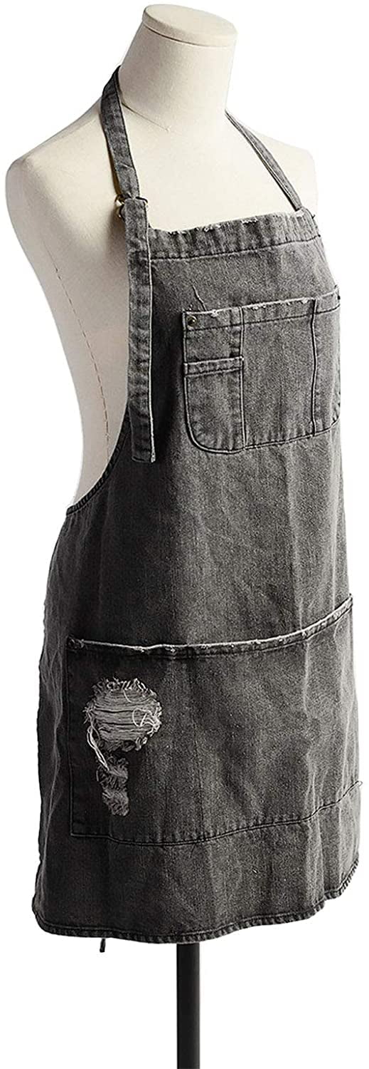 Denim Apron With 5 Pockets for Cooking Kitchens - Walmart.com