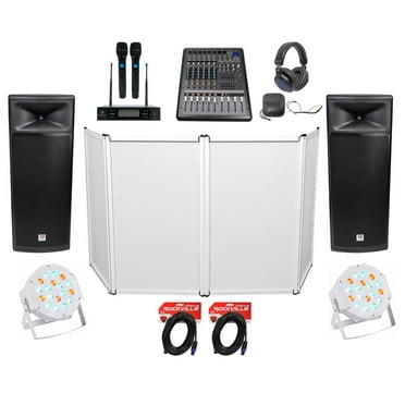Sound Town Professional PA System with 15" Powered PA speakers, 200 ...