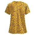 COMVALUE Scrubs Women Short Sleeve Size V-Neck Printed Scrub Top ...