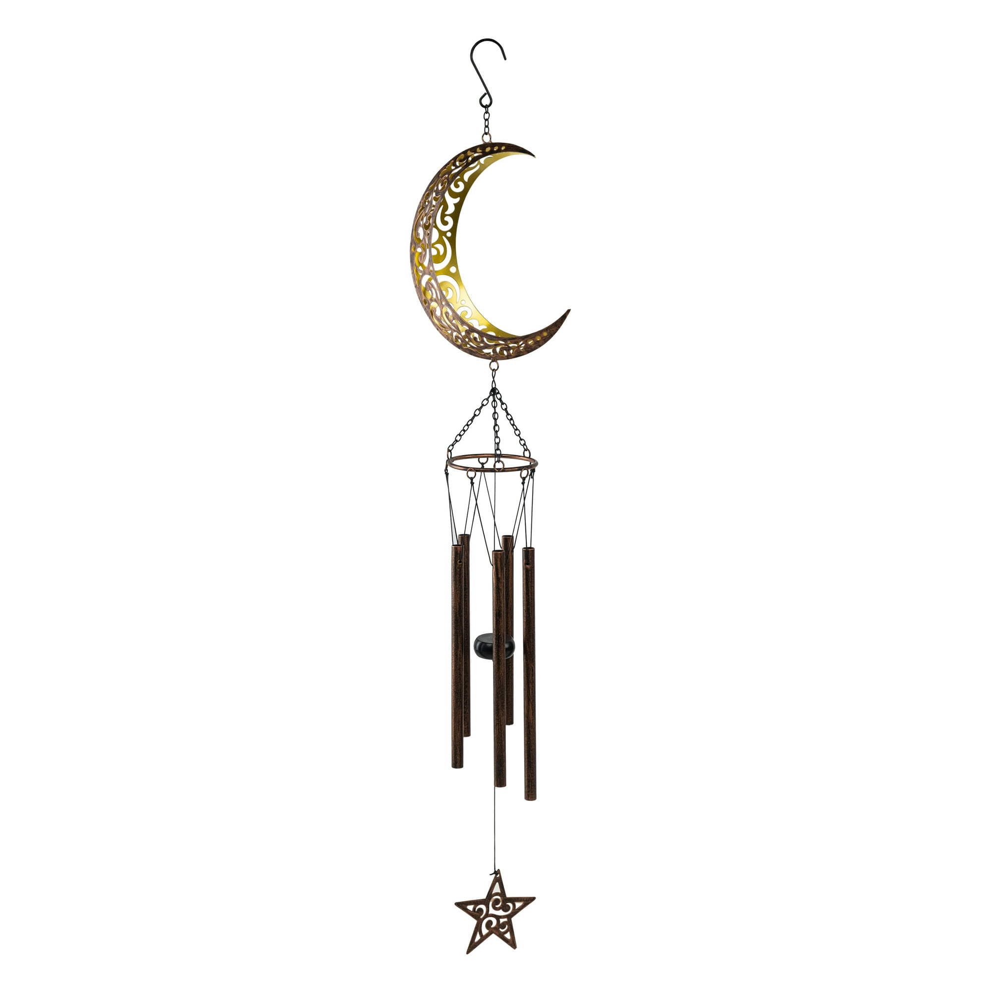 Click here for Mainstays Bronze Moon Wind Chime Outdoor Decor 6.9... prices