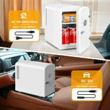 Simple Deluxe 6L/9 Can Mini Fridge with Observation Window, Portable ...
