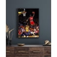 Basketball In Game Dunk Poster Michael Jordan Style Action Sports Wall ...