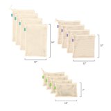 Earthwise Reusable Mesh Produce Bags in 100% Cotton Biodegradable ...