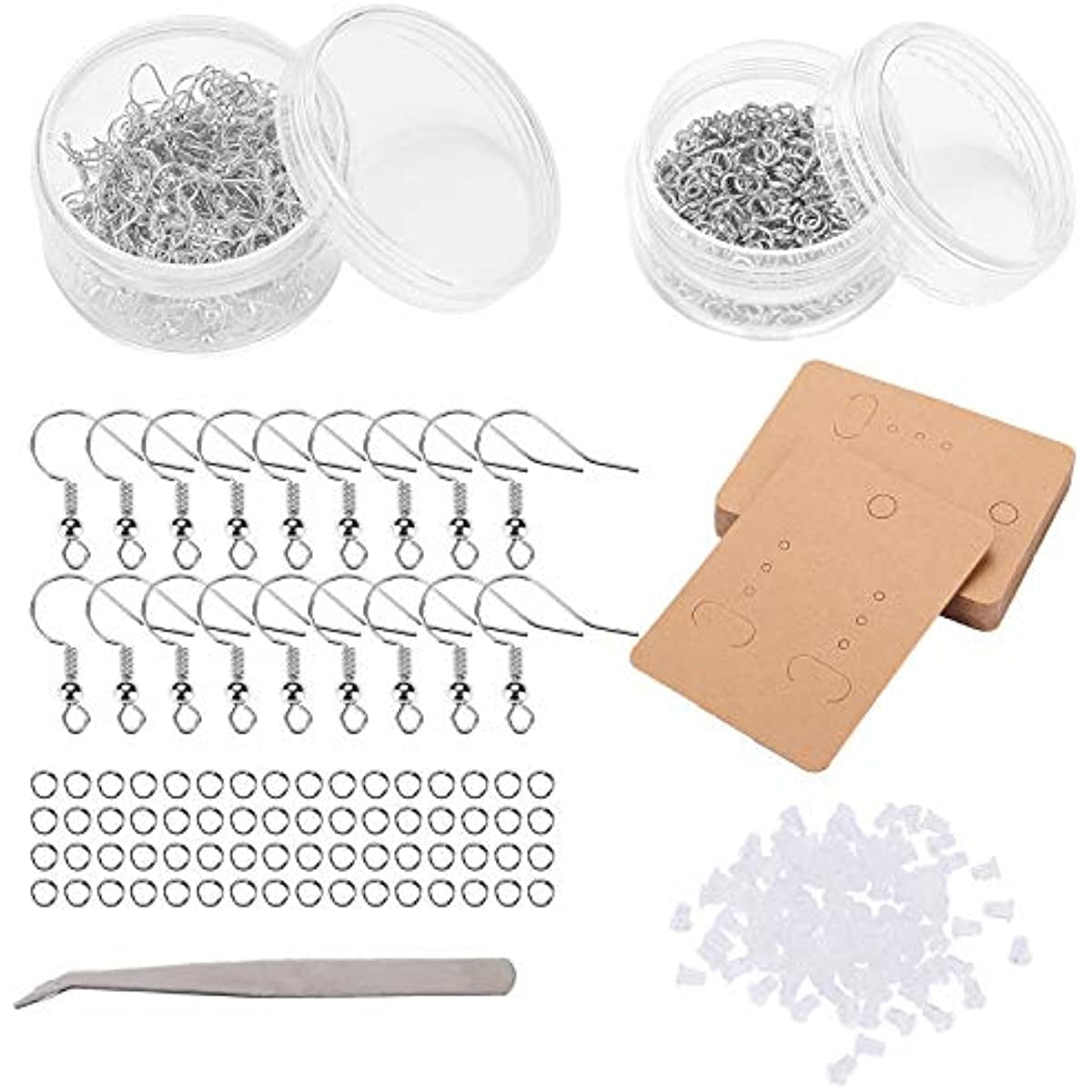 About 823 PCS DIY Earring Findings Kits 5 Types Tools for Jewelry ...