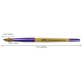 Pana Kolinsky Acrylic Nail Brush with Beige Purple Wood Handle - Size ...