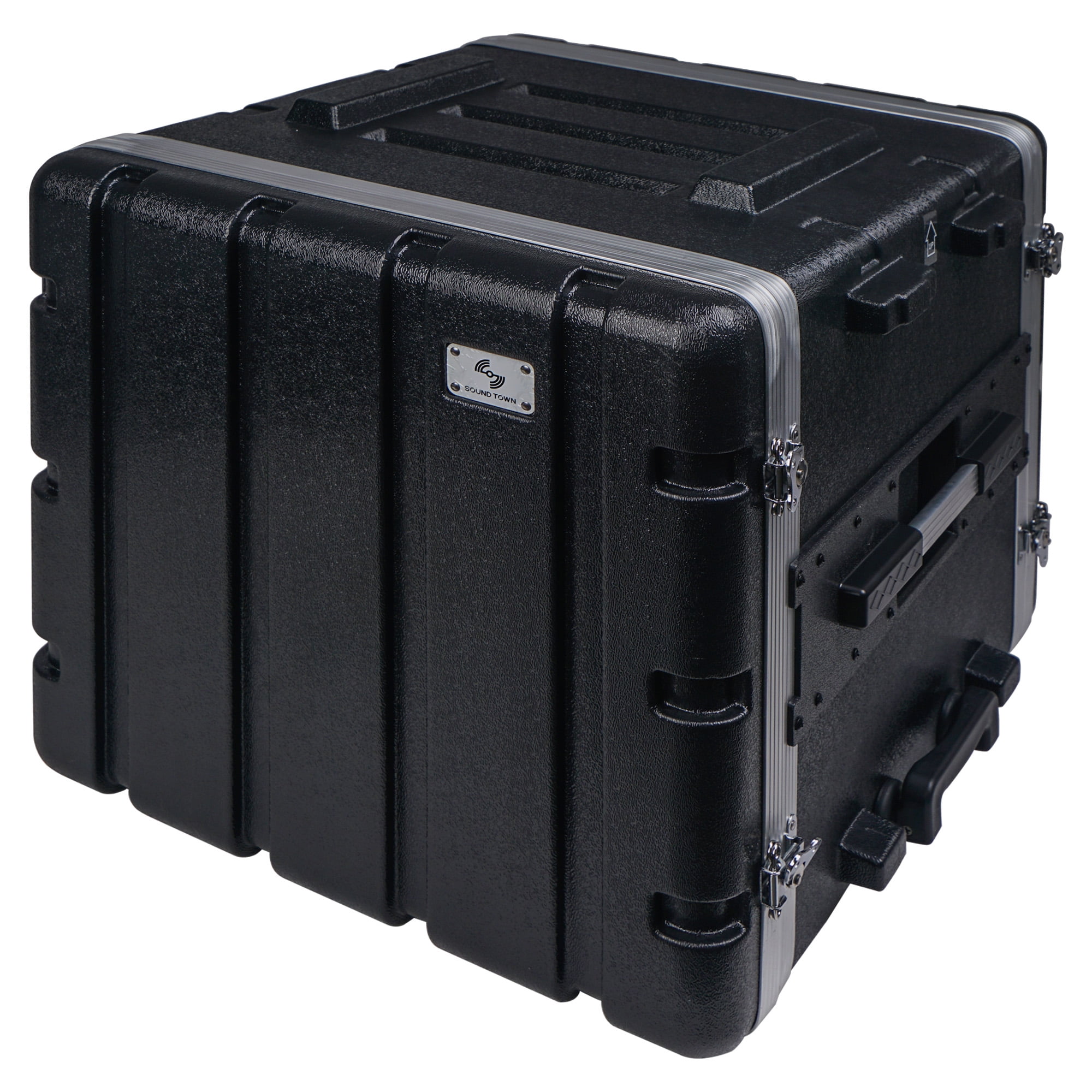 Sound Town Lightweight 10U PA DJ Rack/Road Case with 9U Rack Space, ABS ...