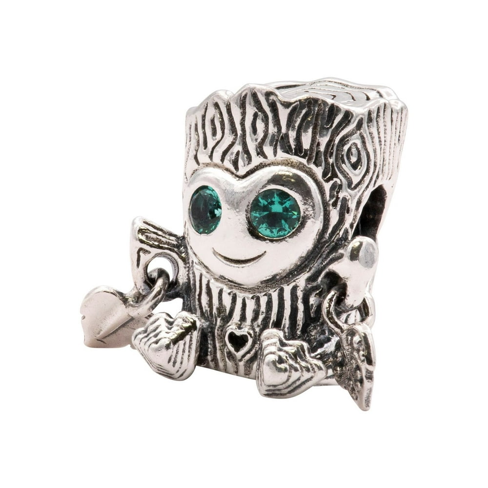 PANDORA - PANDORA Tree Stump Sterling Silver Charm With Royal Green ...