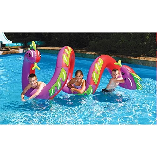 Swimline Vinyl Two Headed Curly Serpent Inflatable Pool Toy - Walmart.com