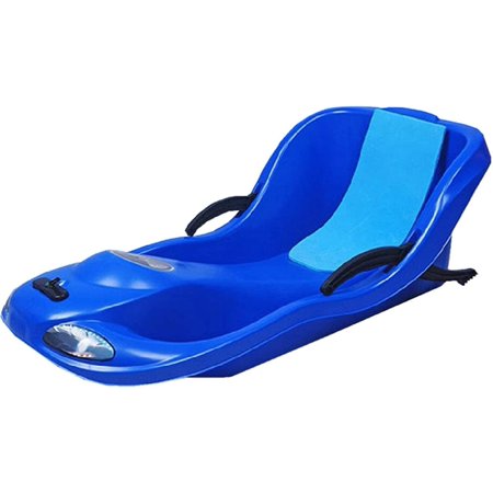 Snow Sledge with Brakes,Plastic Snow Sleds for Kids and Adult,Durable ...