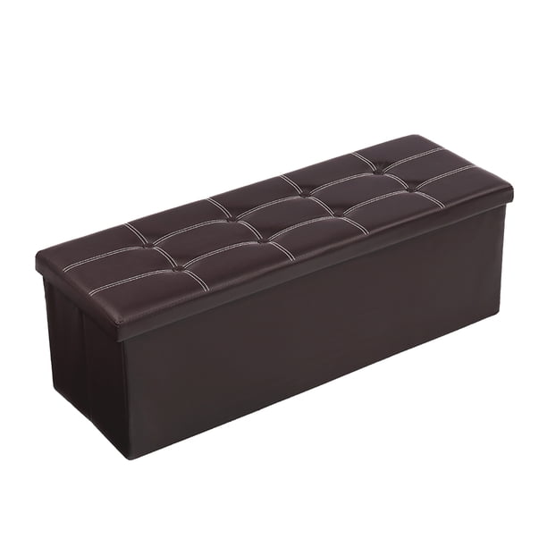 Lusimo Ottoman Bench, 43 inches Folding Long Chest with Storage for ...