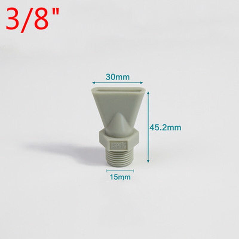 1/4" 3/8" 1/2" 3/4" Male Thread Plastic Flat Nozzle Bsp thread Duck ...