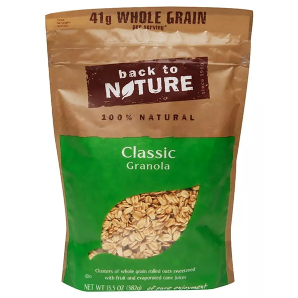 Back to Nature 100% Natural Classic Granola 13.5 oz Bags - Pack of 6 ...