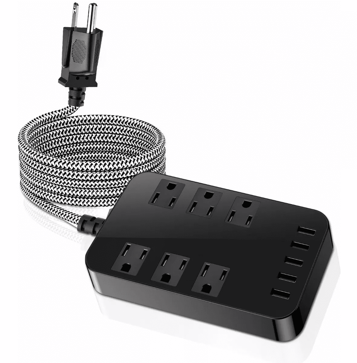 Multicontacto Regleta de Enchufe Con Usb Negro | Walmart en línea