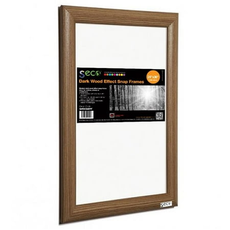 Seco 24 x 36 in. Front Load Easy Open Snap Poster-Picture Dark Wood ...