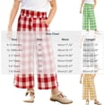 AGKIZG Plaid Proof Wide Leg Pants with Pockets for Kids Age 6 Months-8 ...