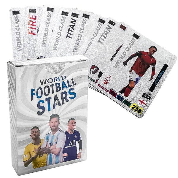 55 football rare black cards, bright colors, star cards, birthday gifts ...