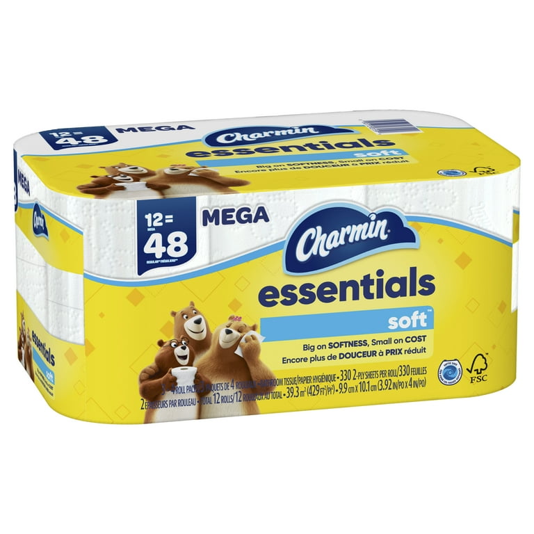 Charmin Essentials Soft Toilet Paper (12 Mega, 56% OFF