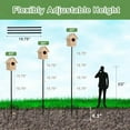 Smart Bird Feeder Pole, 80" Tall Heave Duty Birdhouse Poles Stand with ...