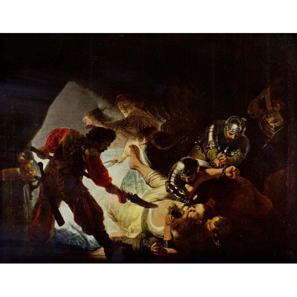 Rembrandt Harmensz. van Rijn - The Blinding of Samson-12 Inch BY 18 ...
