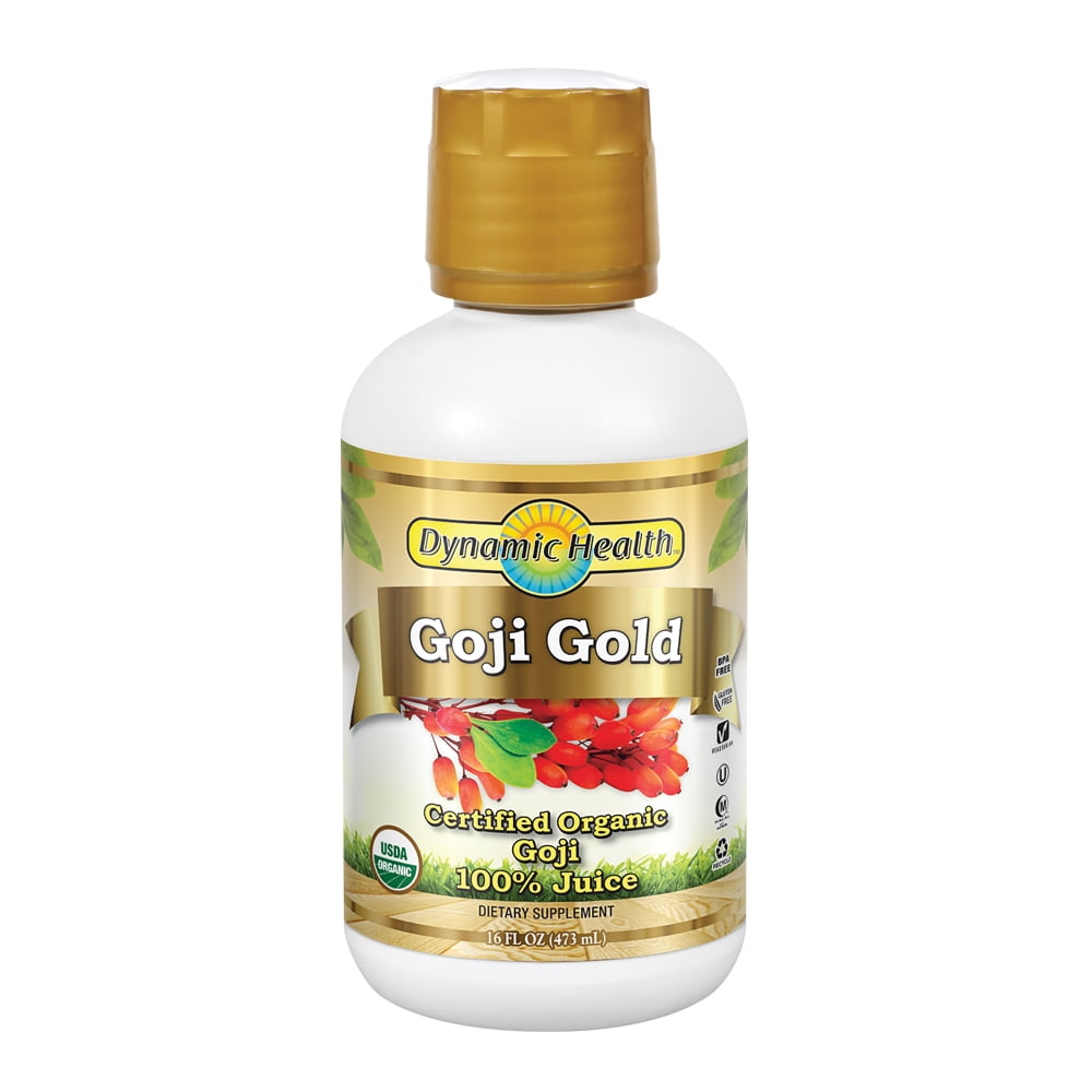Dynamic Health Goji Gold | Organic Goji 100% Juice | Vegetarian, No ...
