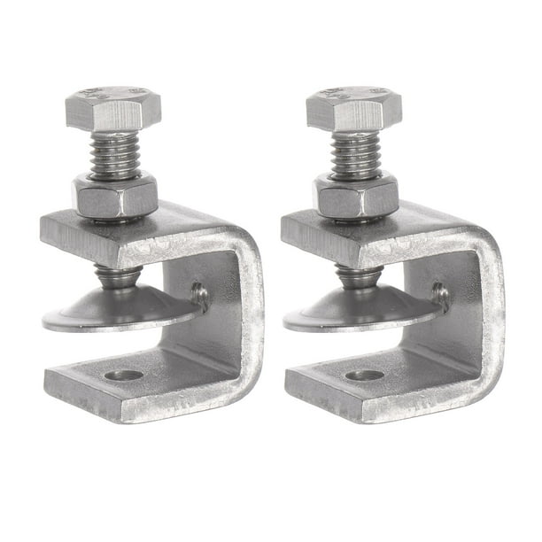Uxcell Stainless Steel C-Clamp with 20mm Wide Jaw Opening for ...