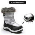 Apakowa Girls Insulated Warm Lined Winter Snow Boots Water Resistance ...