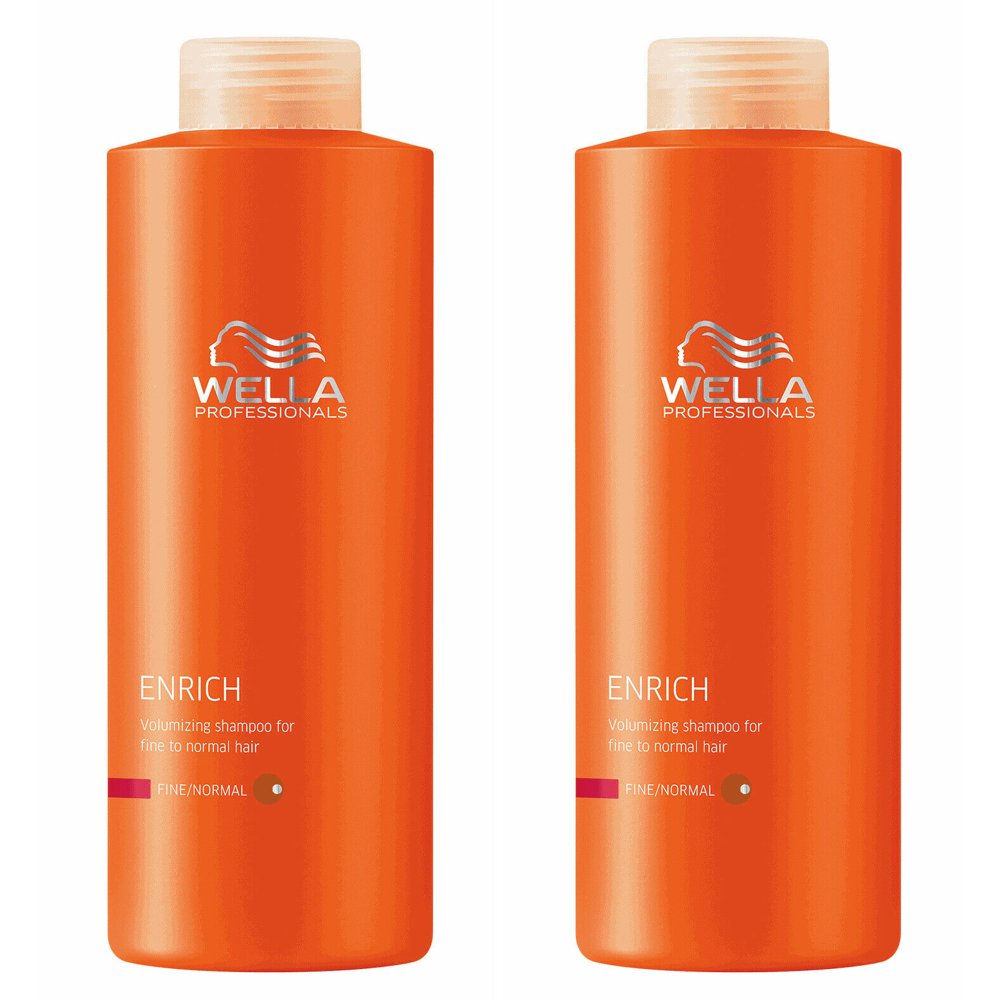 Wella - ($56 Value) Wella Enrich Volumizing Shampoo and Conditioner, 33 ...