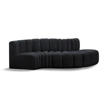 Meridian Furniture Arc Saddle Velvet Modular Sofa - Walmart.com