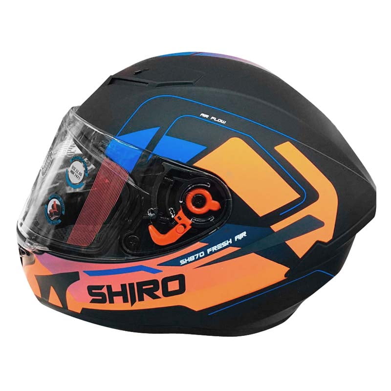 CASCO MOTO CERRADO SH 870 NARANJA SHIRO SHIRO CAS-SH-12 | Walmart en línea