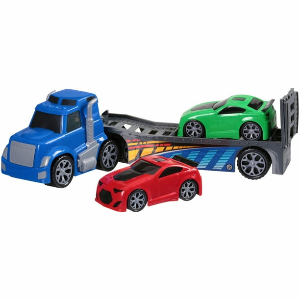 Kid Connection? Big Rig Vehicle Carrier Set 4 pc Box - Walmart.com