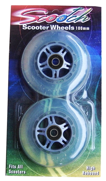 2 100mm CLEAR Replacement WHEELS for RAZOR SCOOTER - Walmart.com