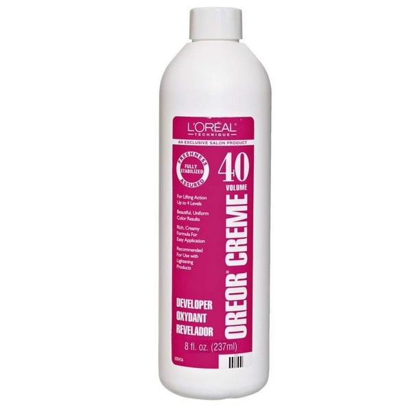 L'Oreal Oreor Creme 40 Volume Developer, 8 oz - Walmart.com