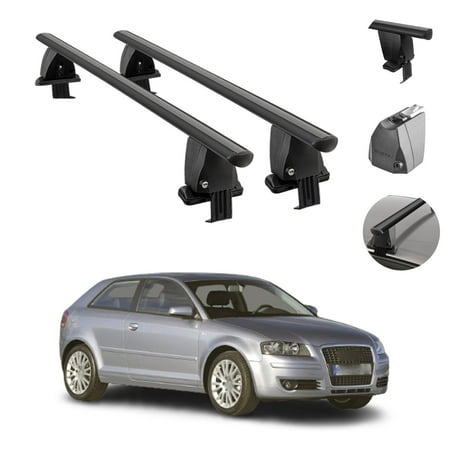 Fits Audi A3 3 Door Hatchback 2004-2012 Smooth Roof Rack Cross Bar ...